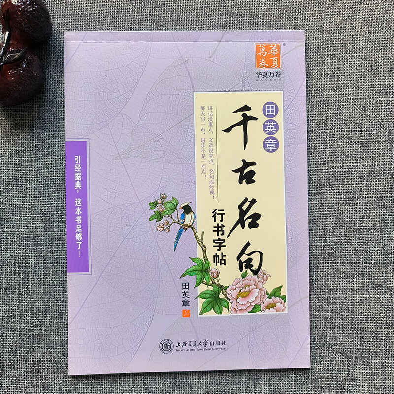 华夏万卷字帖田英章行书唐诗宋词三百首精选硬笔书法入门教程现代 千古名句