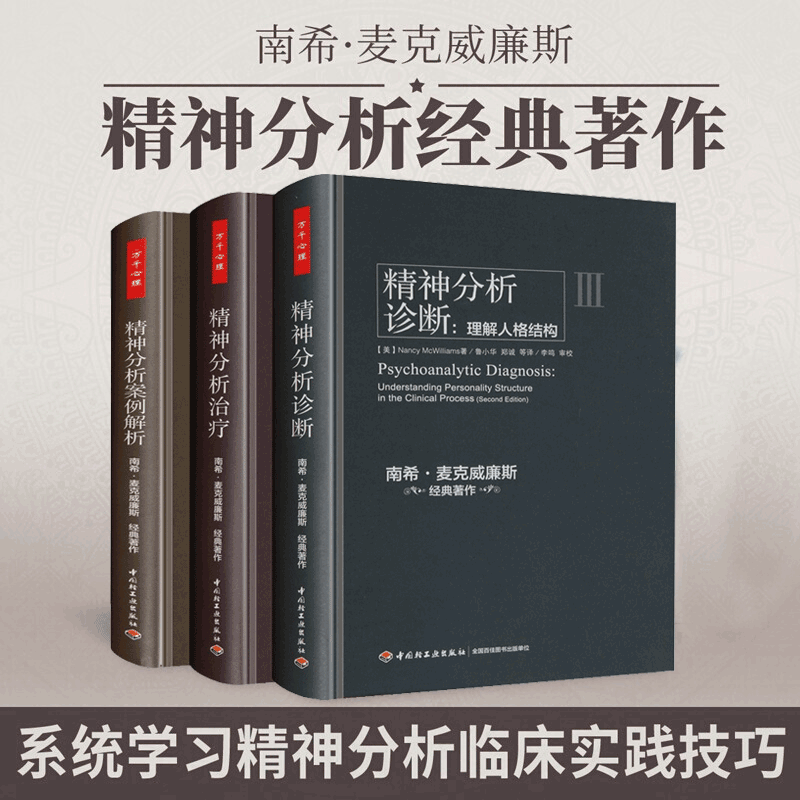 精神分析案例解析+精神分析治疗:实践指导+精神分析诊断:理解人格结构 3本