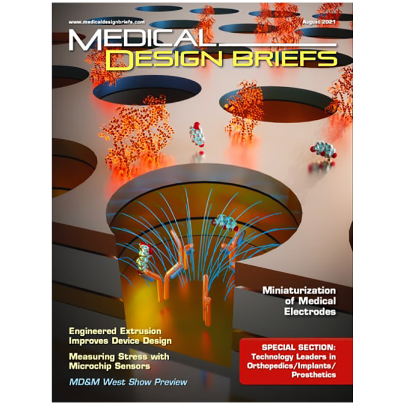 【单期可选】Medical Design Briefs 美国医疗设计摘要杂志 2020/2021年月 2021年8月刊