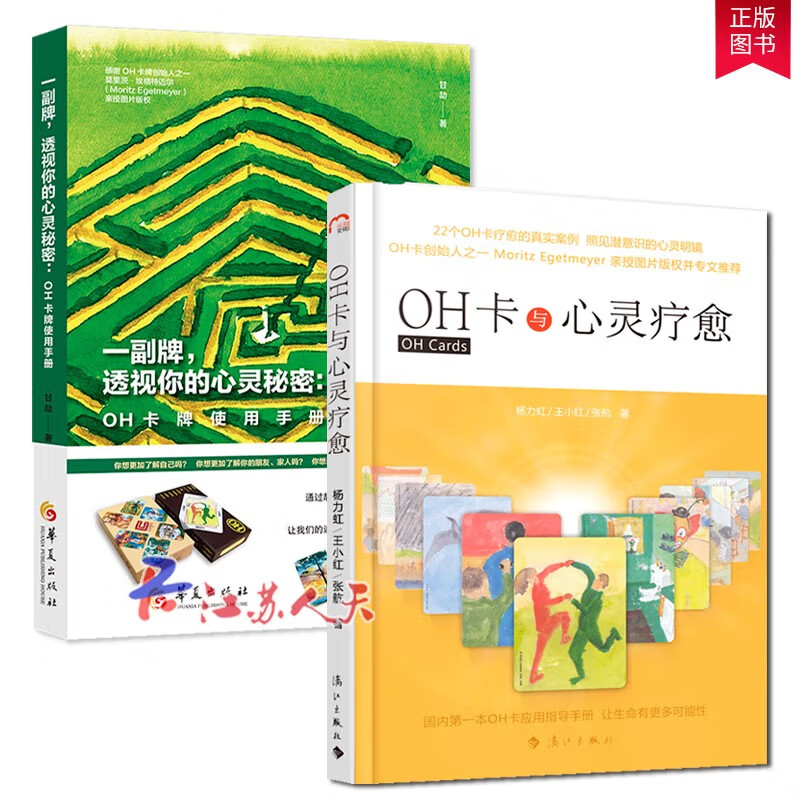 两位导师教你玩转OH卡:OH卡与心灵疗愈 + OH卡牌使用手册杨力虹 甘劼 卡牌教程课程使用说明书正