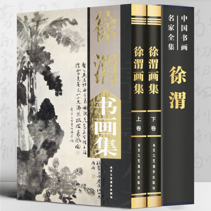 【全2册精装铜版纸彩印】徐渭画集 上下卷 中国书画名家全集写意花鸟画全集写意国画精品集山水花鸟水墨书