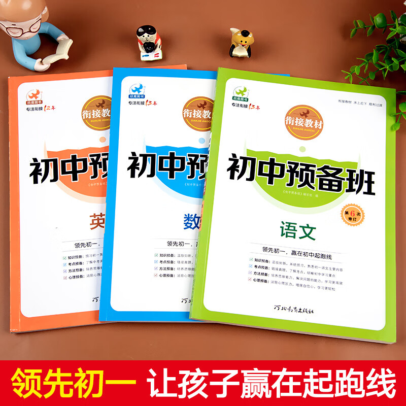 小升初语文数学英语衔接教材人教版小学毕业系统总复习六年级下册升初中七年级上册基础知识预习同步练习册练 小学升初中预备班衔接教材语数英【3本】 小学升初中