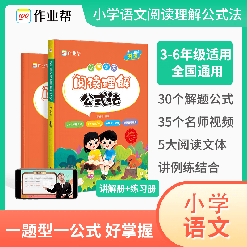 小学语文 阅读理解公式法知识大全一二三四五六年级语文基础专项训练书拓展解题答题技巧方法辅导提分练习册小学生通用 阅读