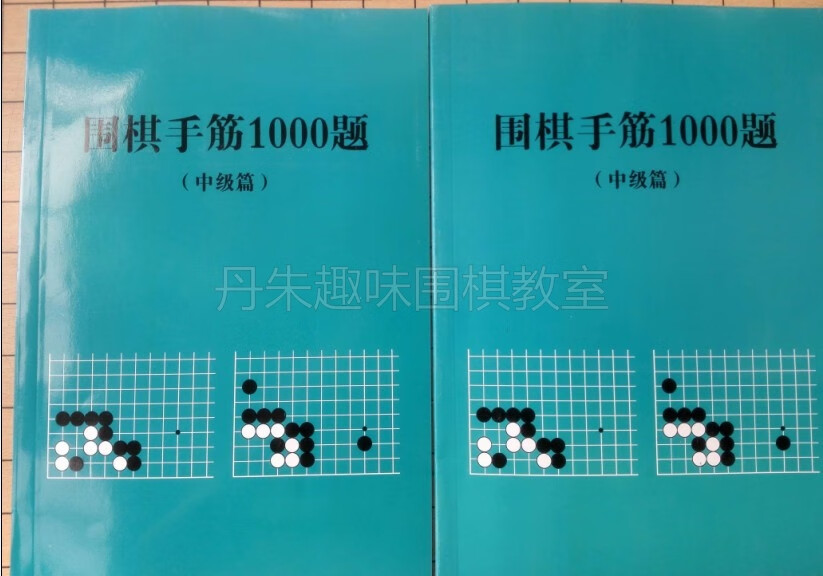围棋手筋1000题全2册（题目+答案）/围棋手筋专项练习训练资料籍 手筋中级题目和答案