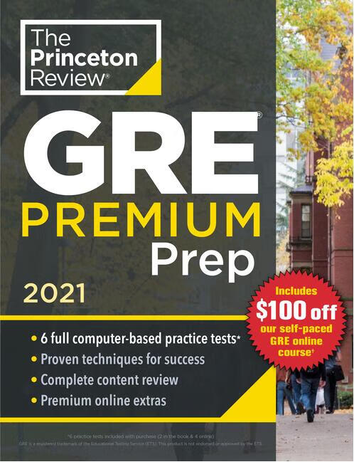 现货 普林斯顿评论 备考GRE 2021白金版 英文原版 TPR GRE Premium