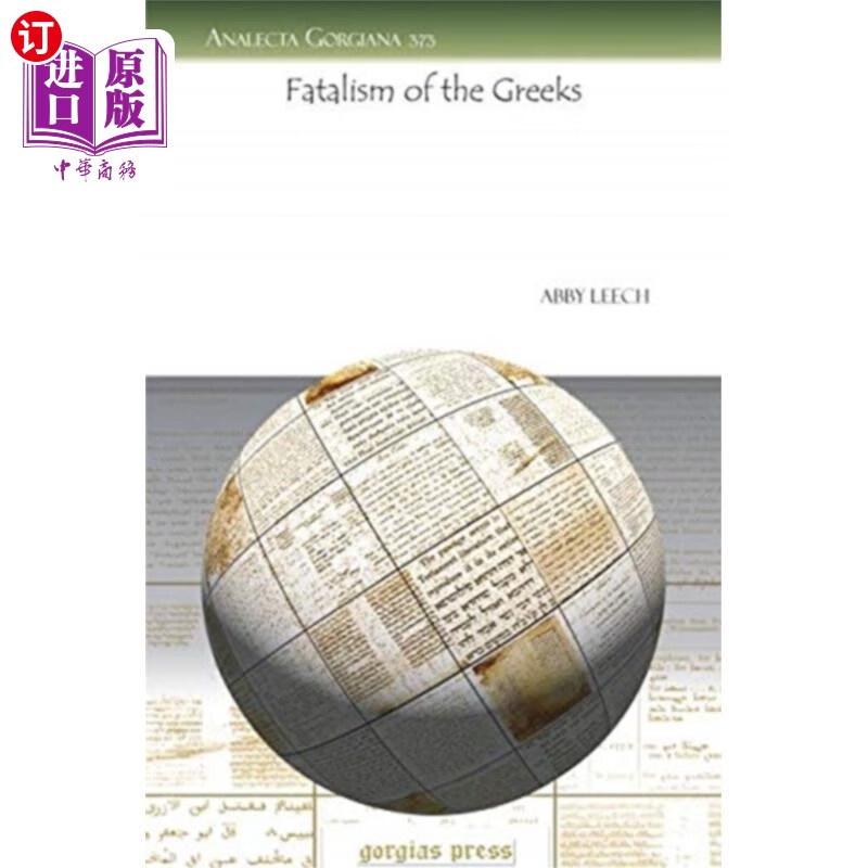 海外直订Fatalism of the Greeks 希腊人的宿命论