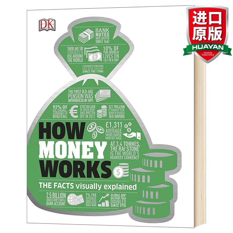 英文原版 DK财富百科 How Money Works 金融经济理财 知识图解百科