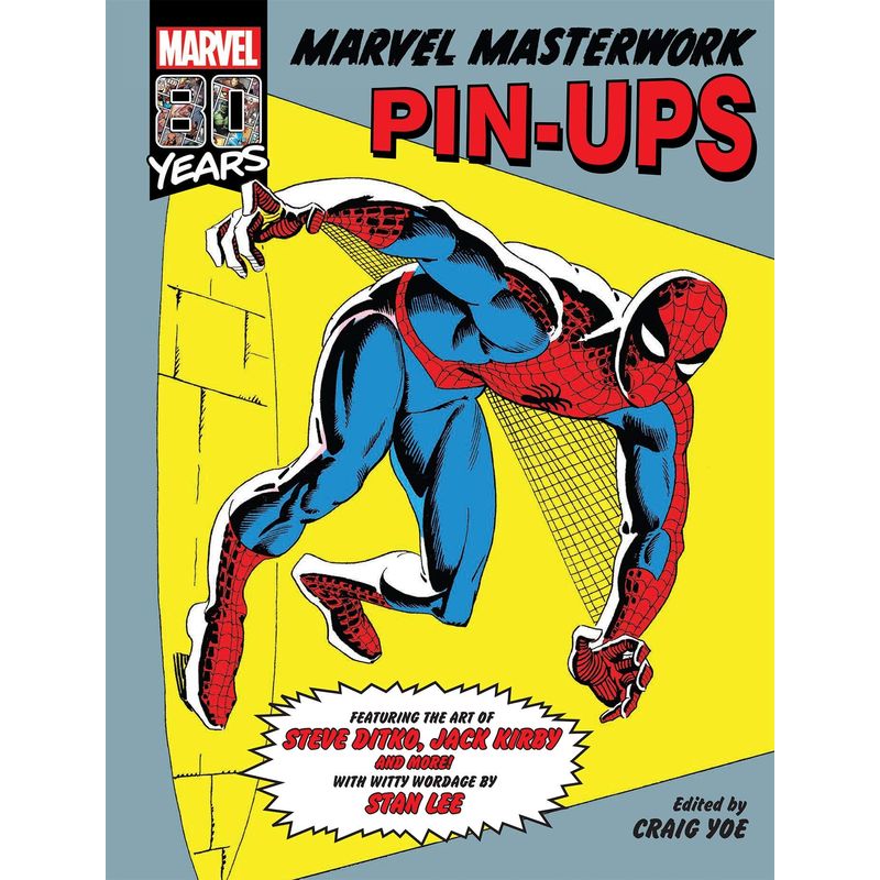 现货 漫威80周年纪念艺术画册画集 精装大开本 英文 Marvel Masterwork Pin-u
