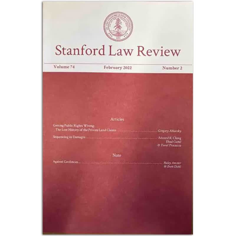 Stanford Law Review 斯坦福法律评论 2022年2月 2022年2月