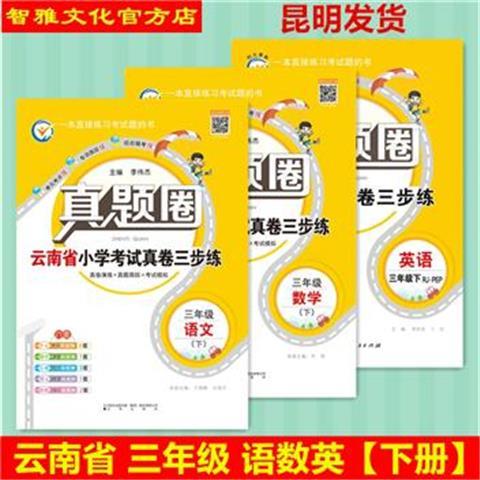 省真题圈3三年级数学下册人教版真卷三步练试卷 三年级下 数学
