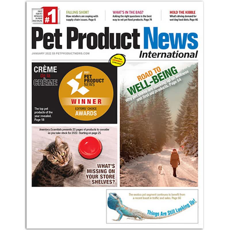 Pet Product News International 2021/22年月刊 国际宠物产品新闻 2022年1月刊