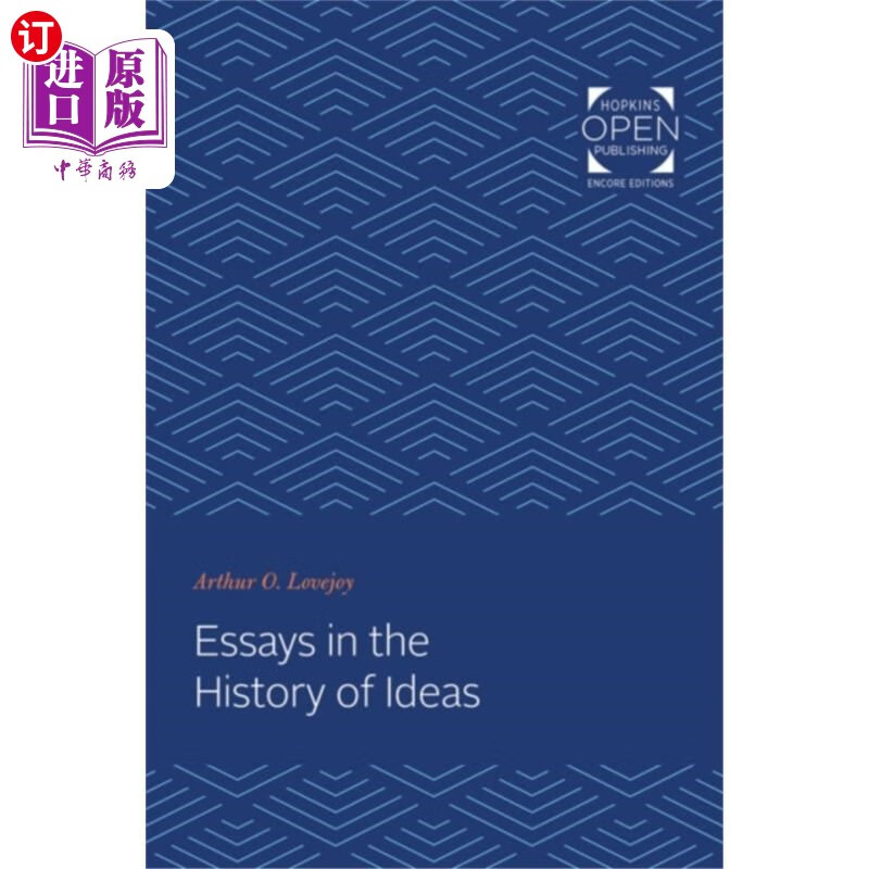 海外直订Essays in the History of Ideas 思想史论文集