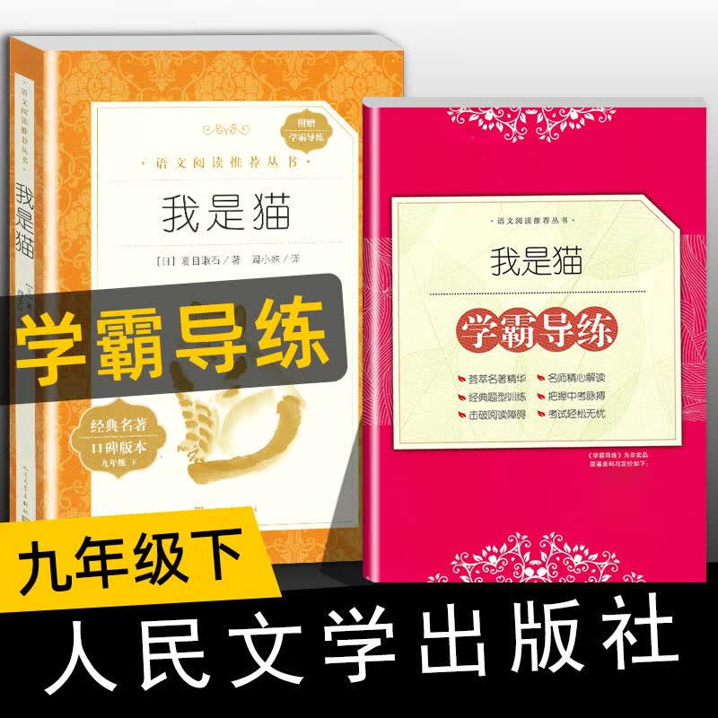 【9年级】契诃夫短篇小说精选学霸导练版九年级上下册整考点手册艾青诗选水浒传简爱儒林外史我是猫世说新语 【9下选读】我是猫