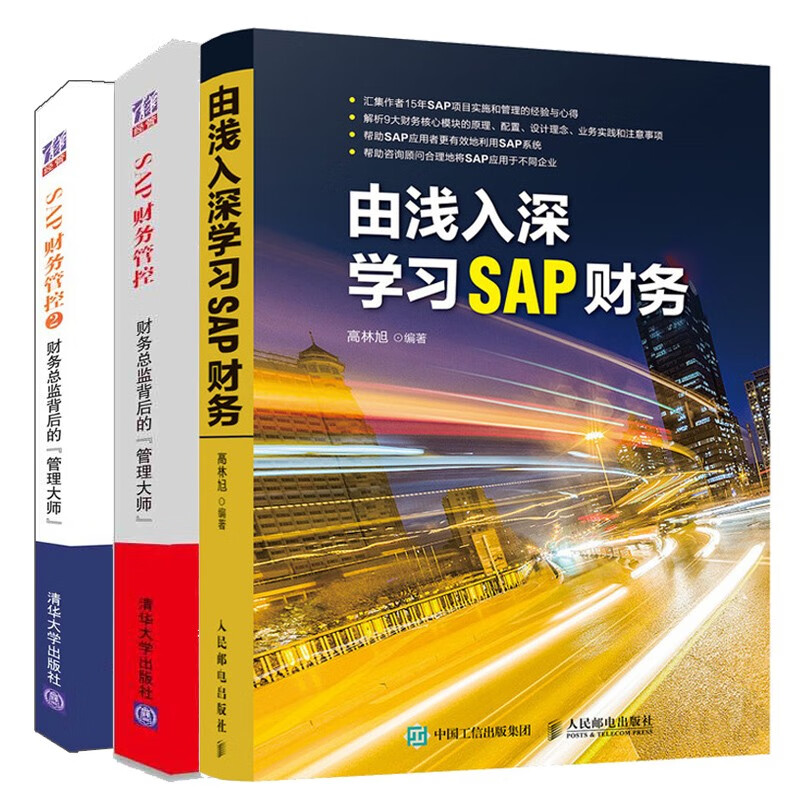 现货包邮 由浅入深学习SAP财务+SAP财务管控 财务总监背后的 管理大师 1+2 3册