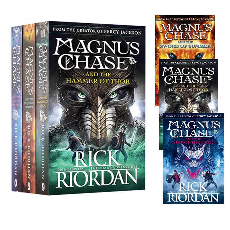Percy Jackson 英文原版 波西杰克逊与神火之盗 The Lightning Thief 希腊神话冒险 Rick Riorda 【第四季】波西杰克逊北欧神话
