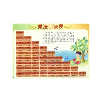 全新乘法口诀表汪斌编浙江教育出版社9787553616384
