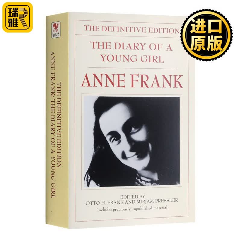 英文原版 安妮日记 小说 The Diary of a Young Girl 一个年轻女孩的日记 同名电影原著 新版 安妮弗兰克 Anne Frank 进口原版英语书籍畅销书