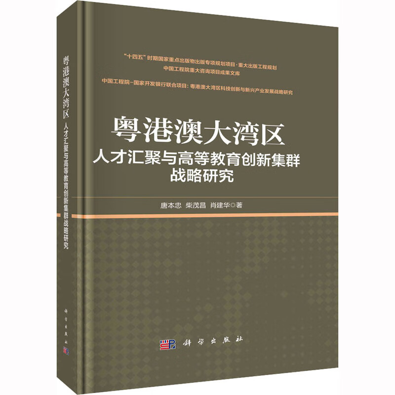 粤港澳大湾区人才汇聚与高等教育创新集群战略研究 图书