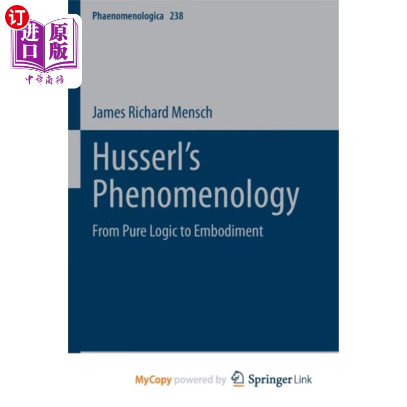 海外直订Husserl's Phenomenology 胡塞尔的现象学