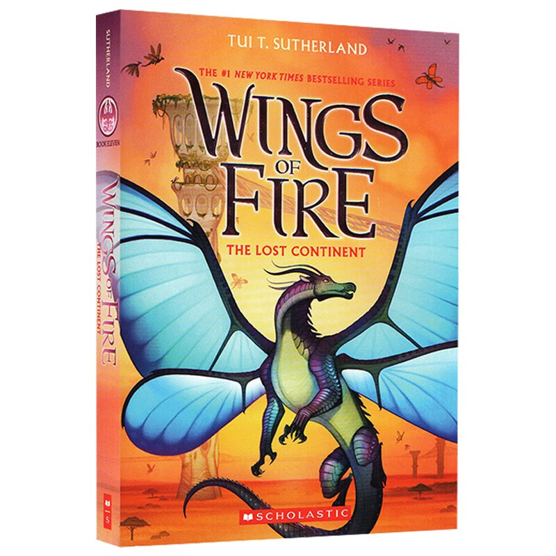 英文原版 火翼飞龙11 Wings of Fire The Lost Continent 奇幻魔法冒险故事书 纽约时报畅销书 绿山墙图书