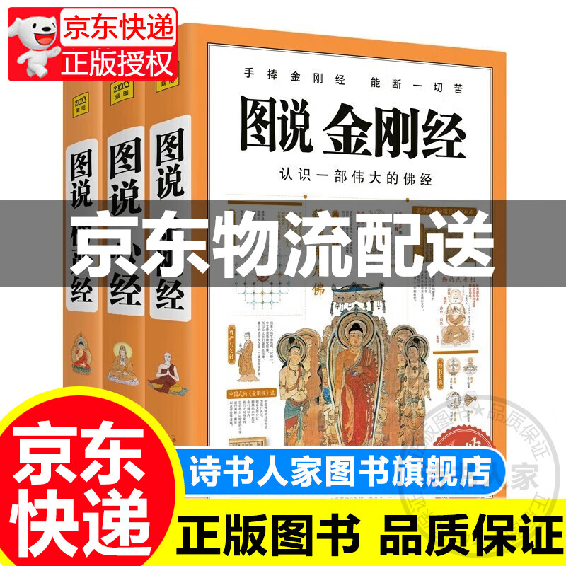 图说楞严经+心经+金刚经（套装共3册）说透人生真相，不烦恼的活法