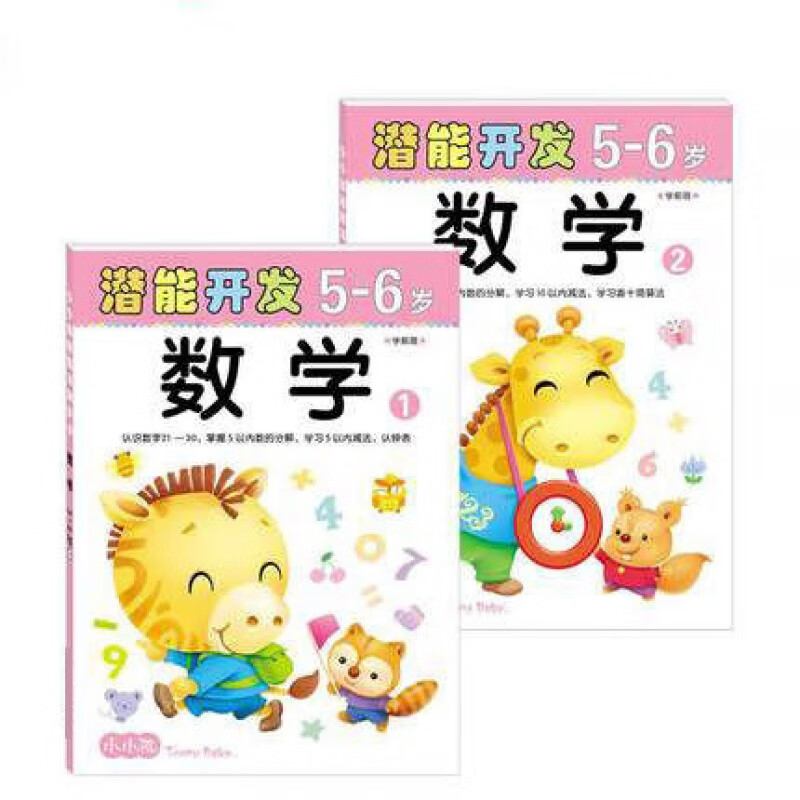 幼儿学前数学潜能开发2-3-4-5-6岁宝宝小中大班启蒙氏早教算数具 5-6岁岁潜能开发数学2册