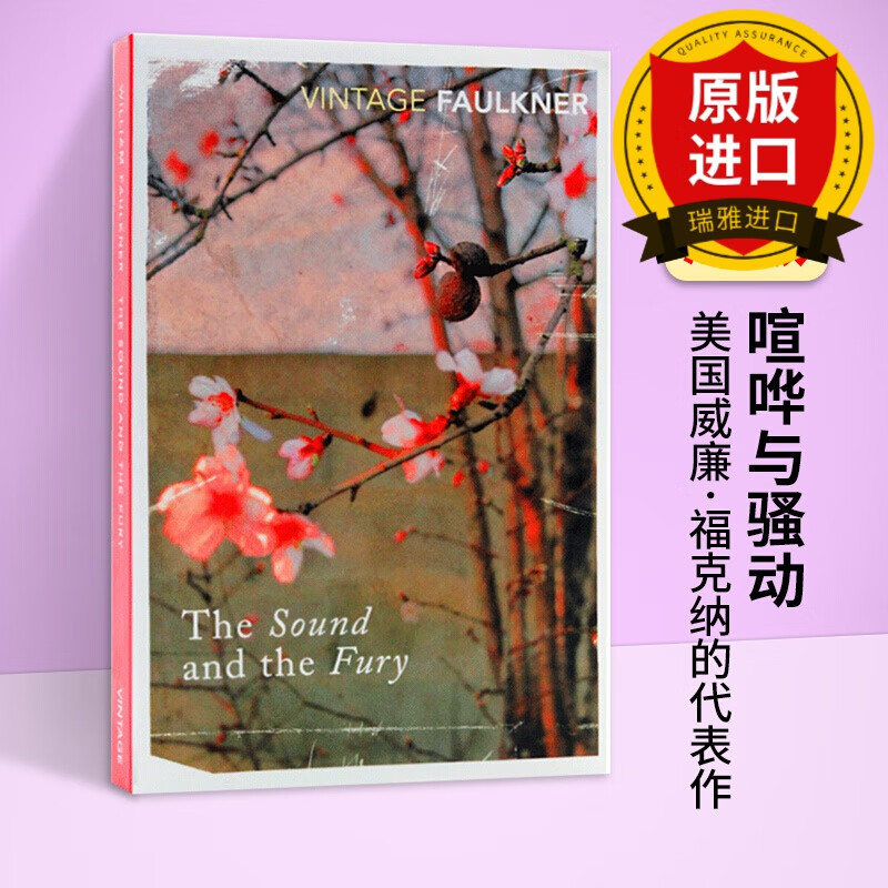英文原版 喧哗与骚动 The Sound And The Fury 诺贝尔奖得主 躁动 福克纳William Faulkner八月之光我弥留之际作者 英语书籍