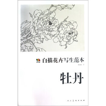 牡丹-白描花卉写生范本