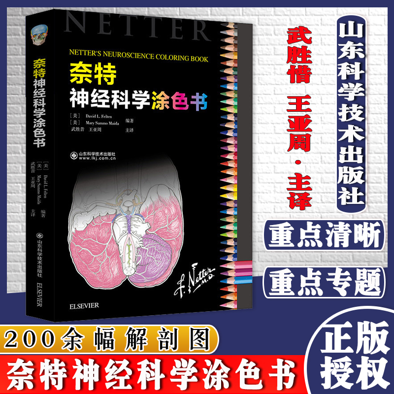 奈特神经科学涂色书 山东科学技术出版社 9787572310836