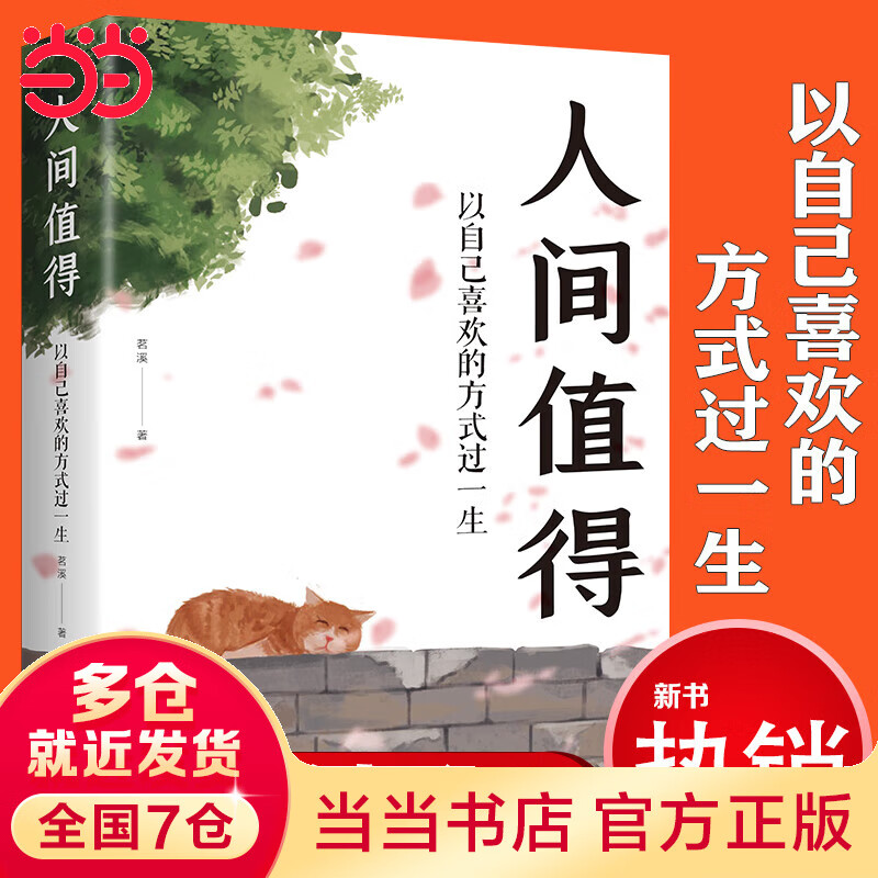 人间值得 以自己喜欢的方式过一生 高情商哲学与人生的智慧 热爱生活情绪管理正能量治愈心灵鸡汤暖文修身养性文学作品书籍