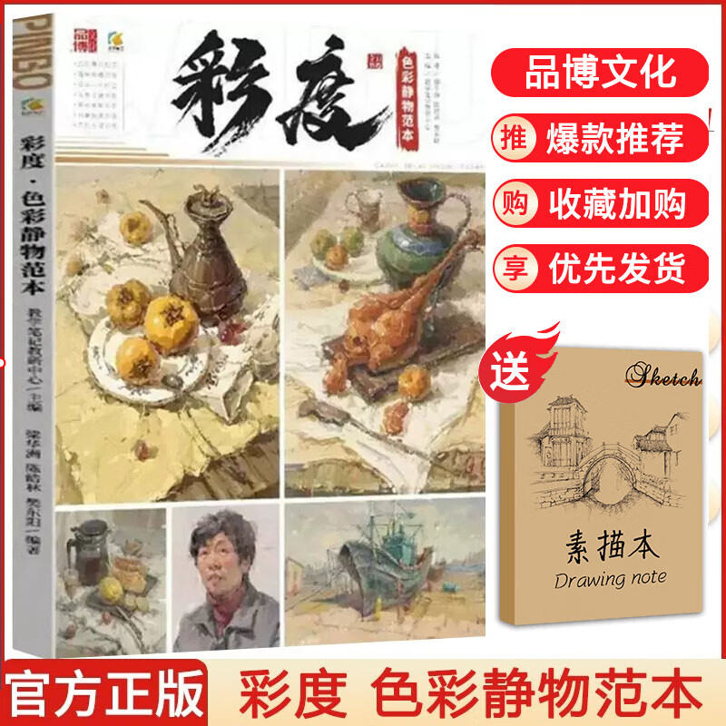 【现货速发】彩度色彩静物范本 2023品博文化教学笔记梁华洲陈皓林