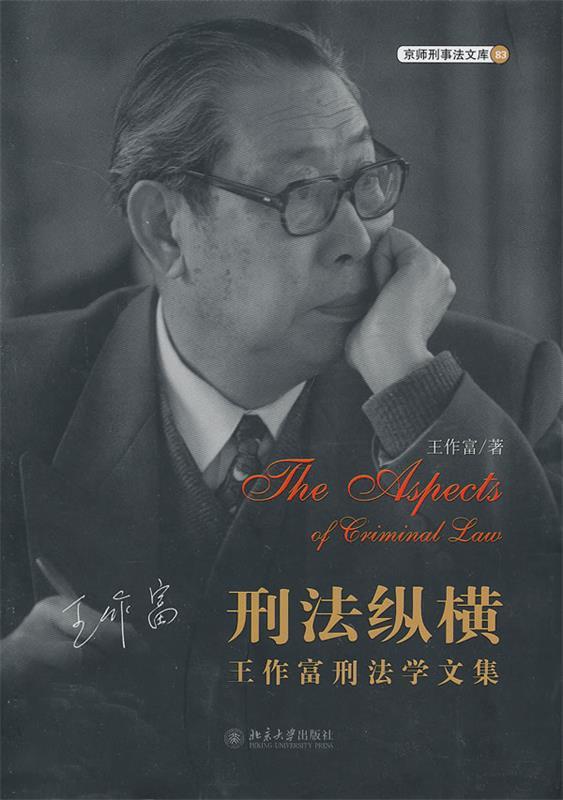 刑法纵横—王作富刑法学文集 王作富著