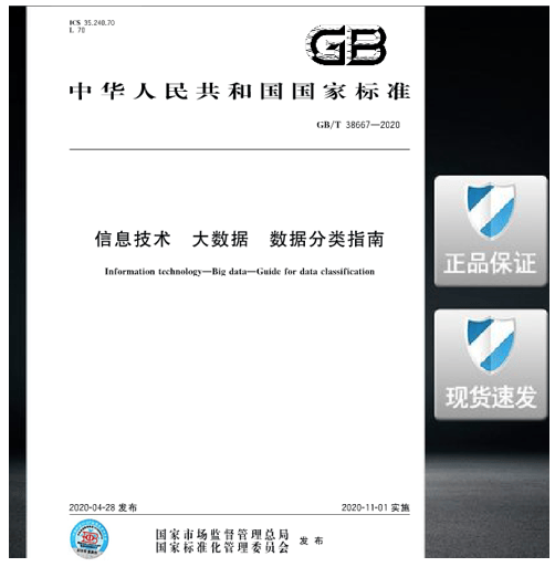 GB/T 38667-2020 信息技术 大数据 数据分类指南