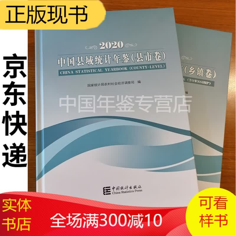 中国县域统计年鉴 2020(乡镇卷、县市卷 全2册) 2021年新书