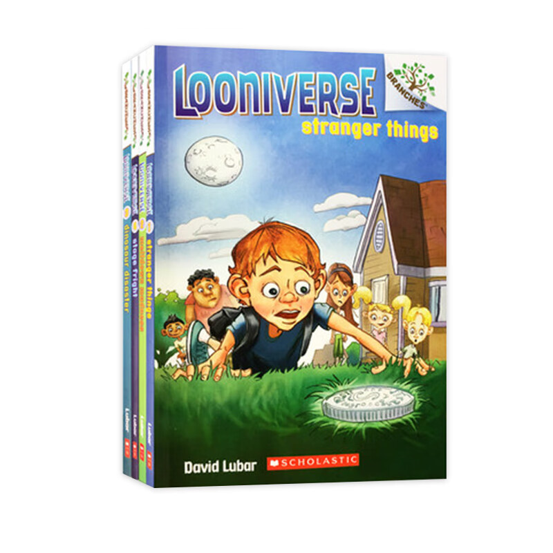 学乐大树桥梁章节书4册套装LOONIVERSE怪诞世界英文原版Scholastic Branches