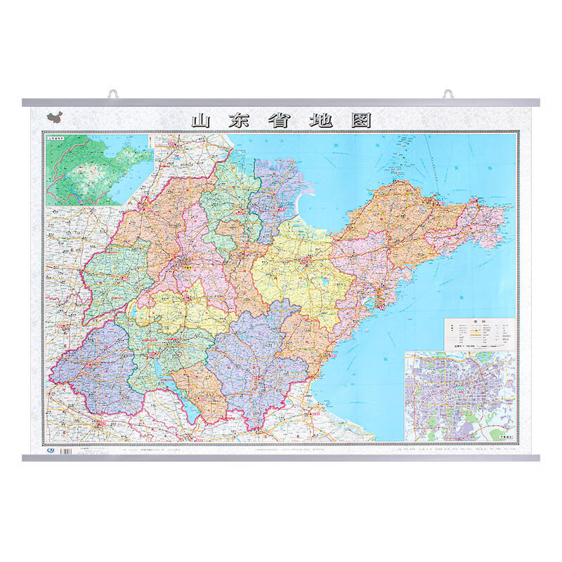 山东省2023新版中国和世界高清超生 挂图【送安装挂件】 共1张 中国地图 高清覆膜
