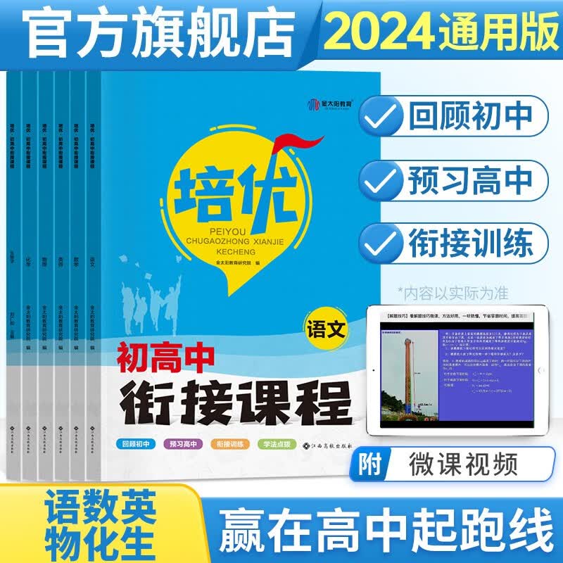 金太阳教育2024新版初高中衔接教材语文数学英语物理化学全套培优衔接初升高衔接教材暑假辅导初中升高中教辅暑假培训教材高中预备班高一化学初三升高一 6本装（语数英+物化生）初升高衔接