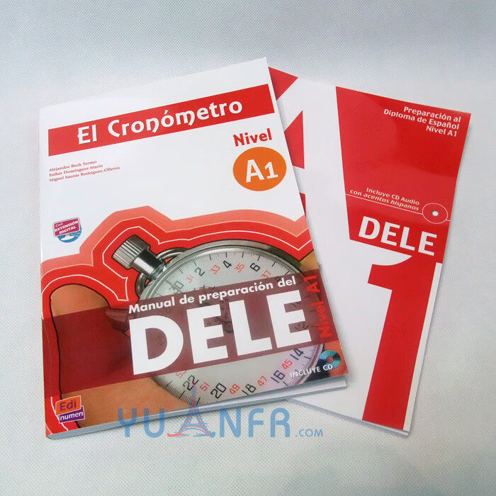西班牙语DELE A1备考套装 El cronometro A1+Preparacion 送真题