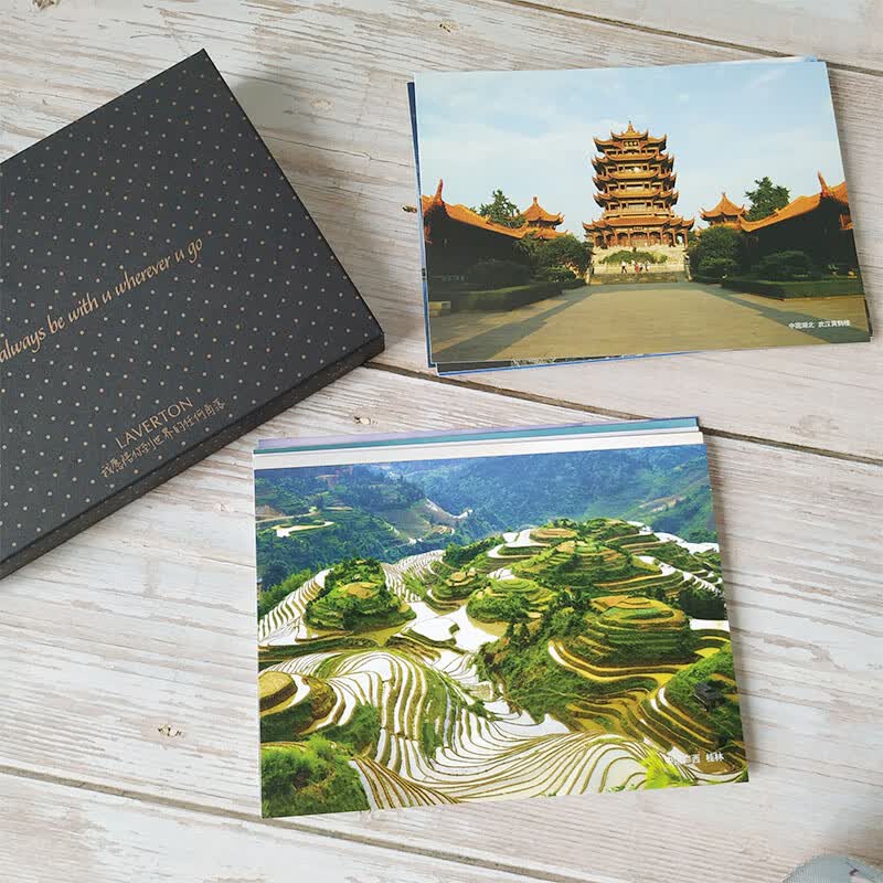 世界各地明信片欧美风名信片希腊国外风景北欧风格怀旧旅行小卡片 走遍全世界A款买2送1