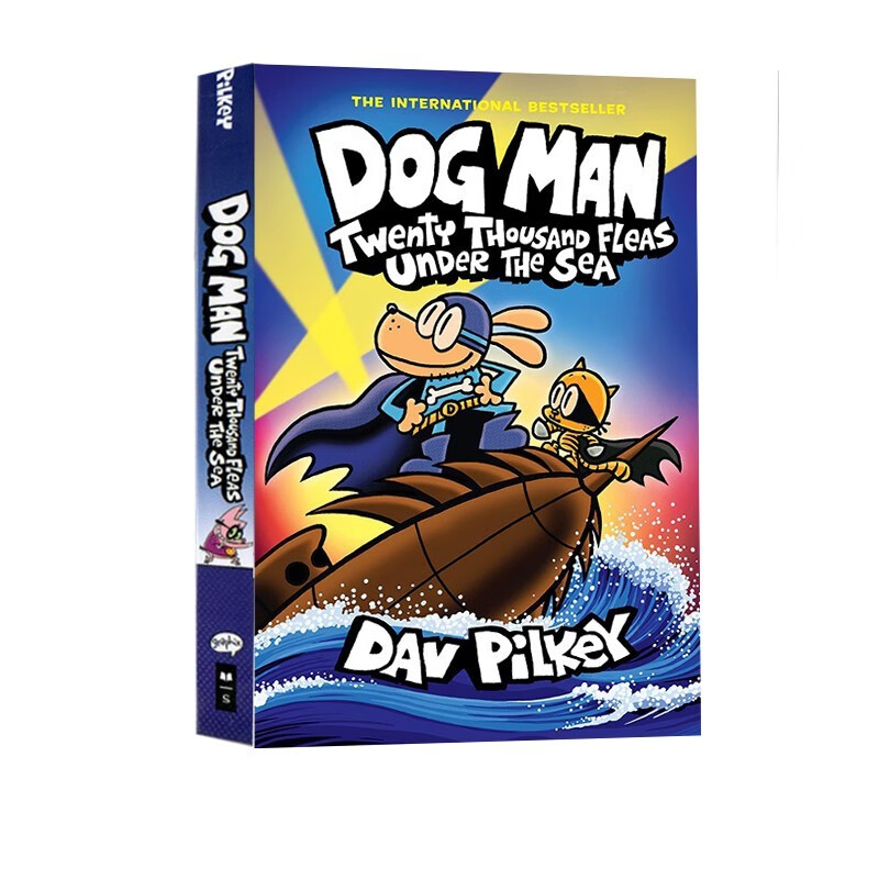 预售 英文原版 Dog Man 11 Twenty Thousand Fleas Under the Sea 神探狗狗的冒险11 Dav Pilkey儿童幽默全彩漫画精装桥梁书