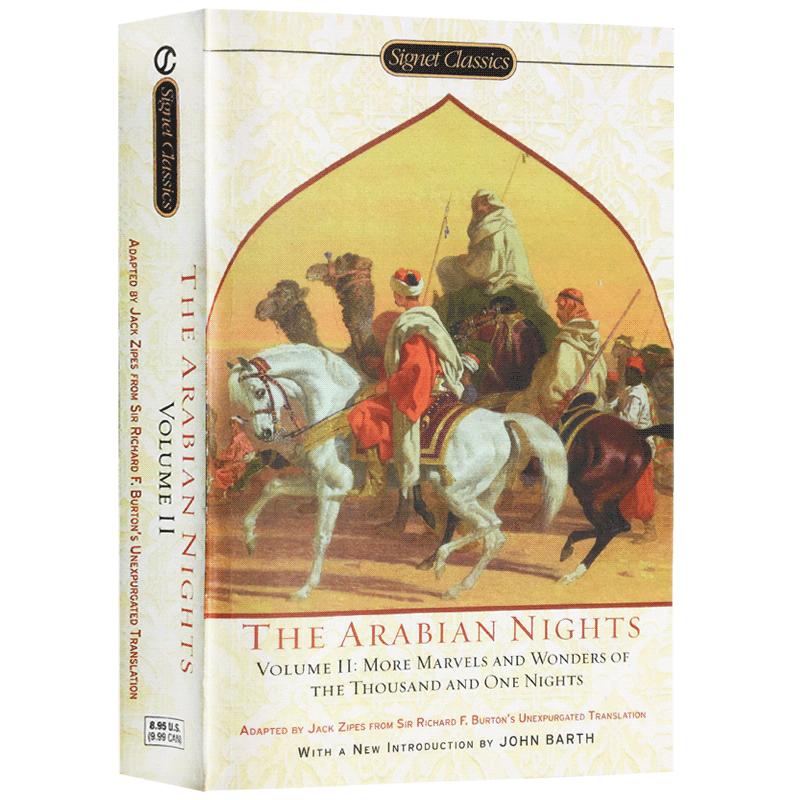 预售英文原版 Arabian Nights2天方夜谭第2卷一千零一夜 阿拉伯神话故事集睡前读物童话