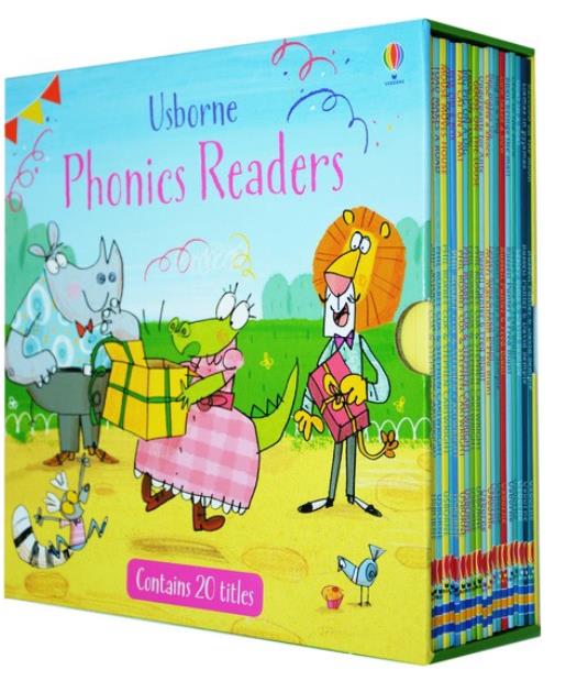 尤斯伯恩 英文原版童书 Usborne Phonics Readers Boxset 自然拼读20册全彩套装 进口原版
