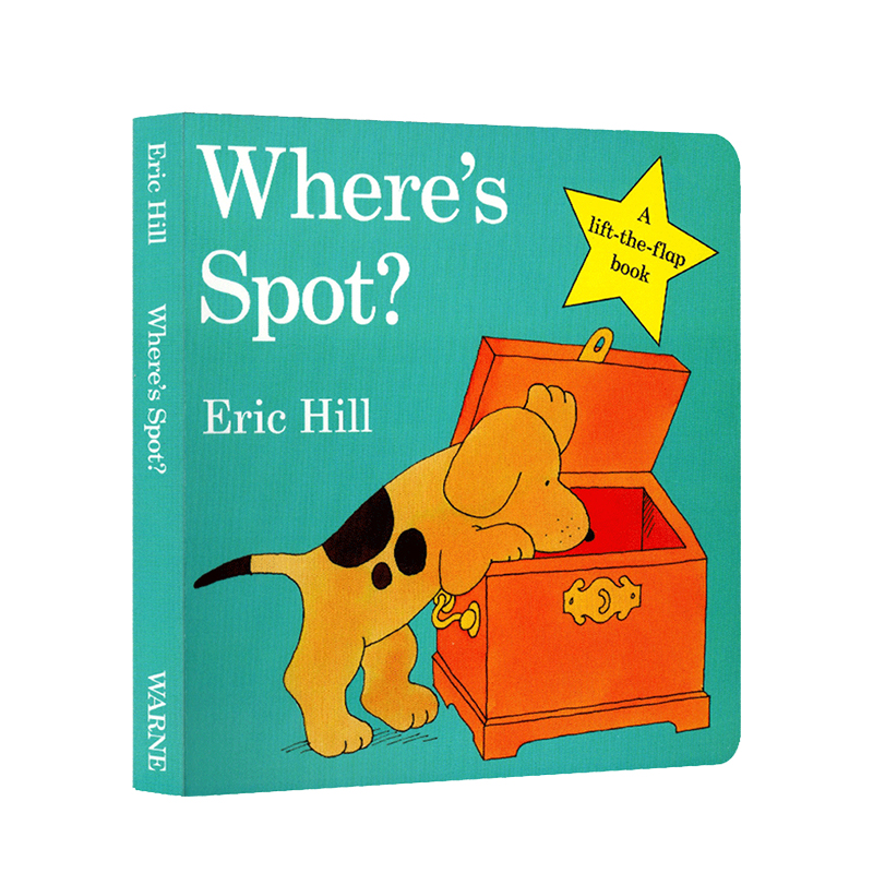 Where's Spot? 小玻在哪里纸板翻翻书儿童低幼启蒙英语亲子互动游戏书