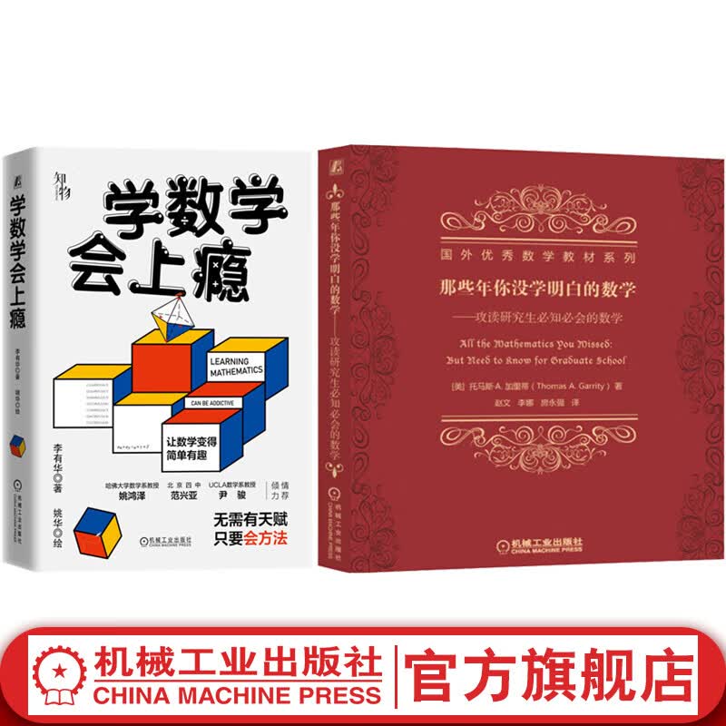 官网 那些年你没学明白的数学+学数学会上瘾 套装全2册 数学入门数学认知书籍