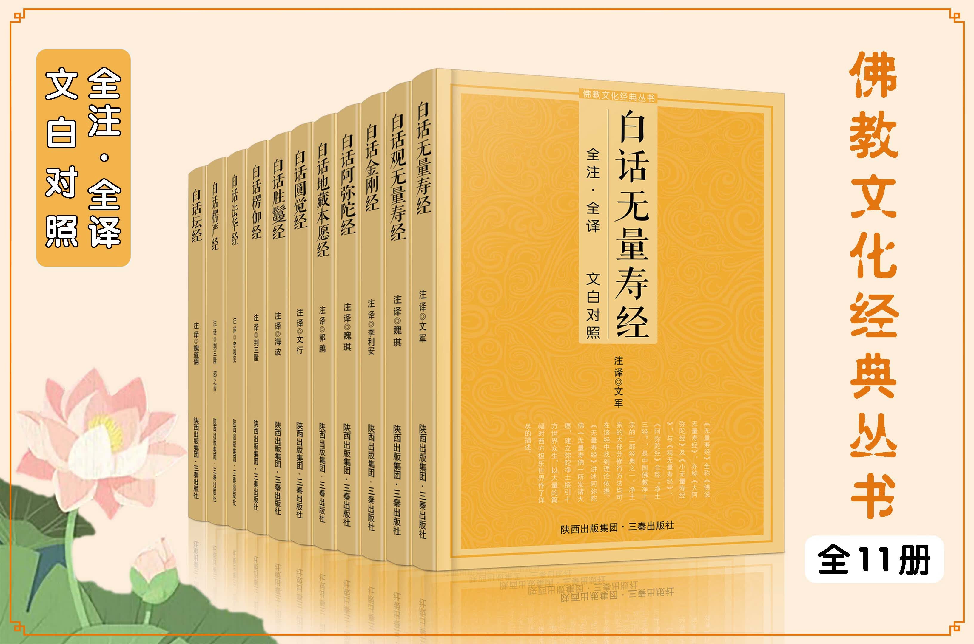 佛教十三经经典丛书原文注释译文文白对照白话版佛经佛教书籍妙法莲华经 全11册 6C769A2C77