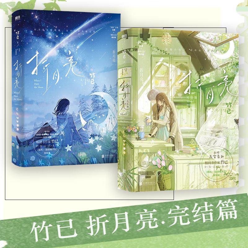 竹已 作品2册 折月亮.完结篇《难哄》《偷偷藏不住》姊妹篇 新增万字番外 青春文学小说(折月亮.完结篇预计7月底补发）