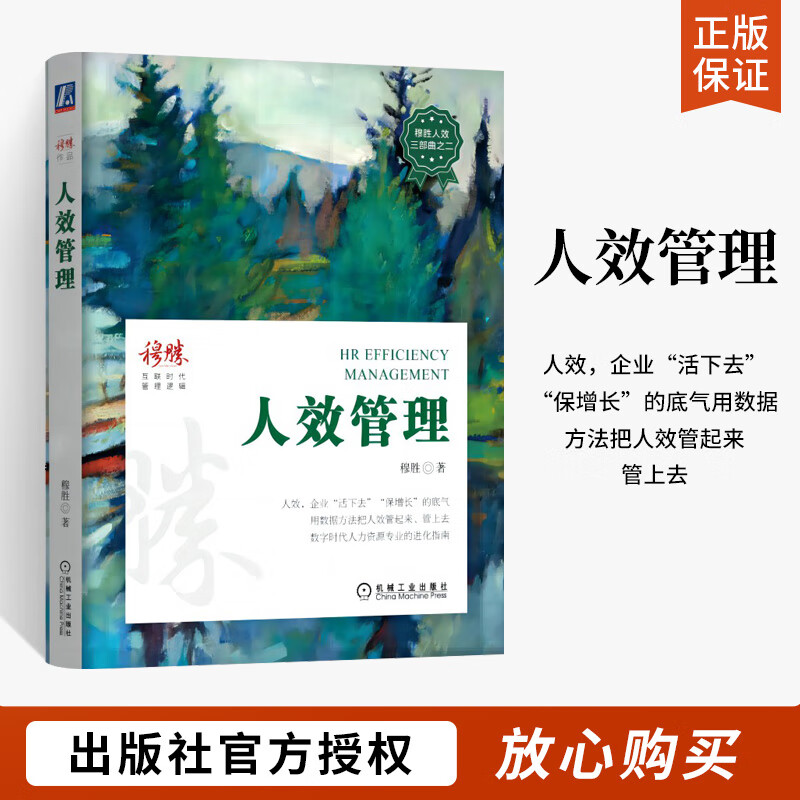 人效管理 穆胜 人力资源效能 经营意义 双效逻辑 突破僵局 心魔 数据诊断 数字化能力 战略地图 价值链 实施方案 机械工业出版社