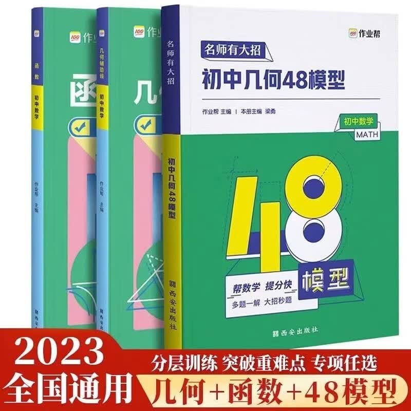 作业帮初中几何48模型几何辅助线函数辅导资料数学压轴题专项训练 【作业帮】几何+函数