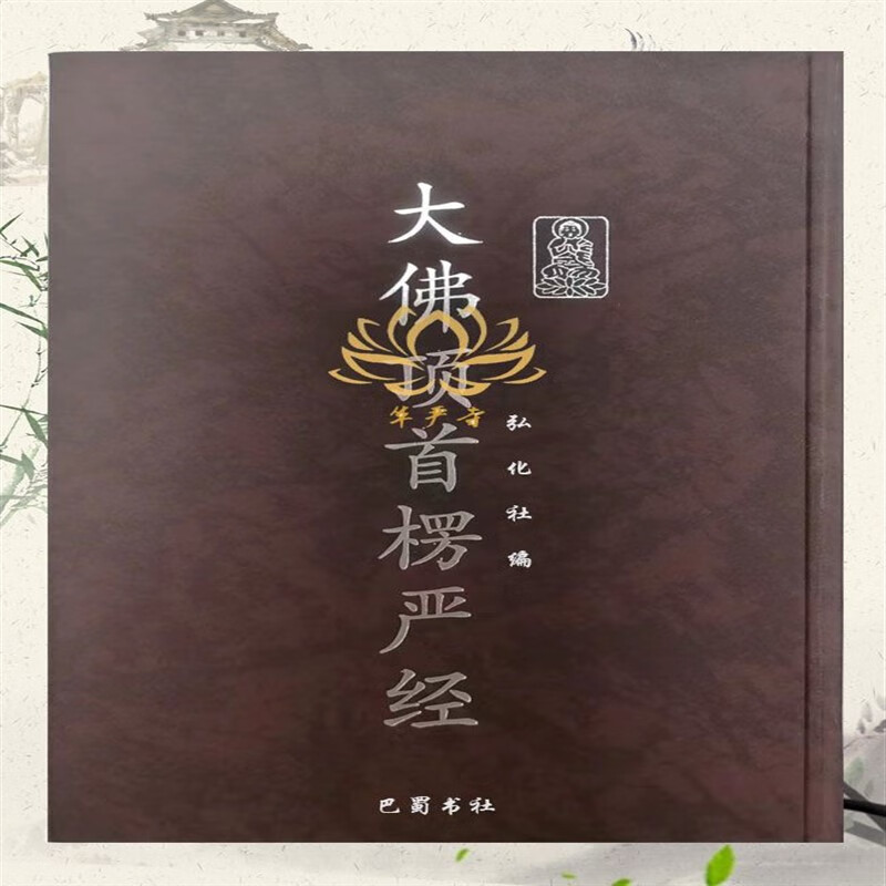 褐色硬皮精装 楞严经 拼音版大佛顶首楞严经带注音佛经读诵