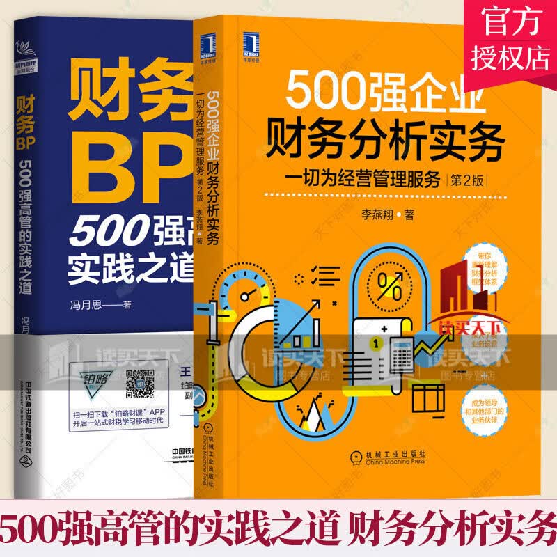 套装2册 500强企业财务分析实务 一切为经营管理服务+财务BP 500强高管的实践之道 财务报表分析财务管理报告数据分析图书k
